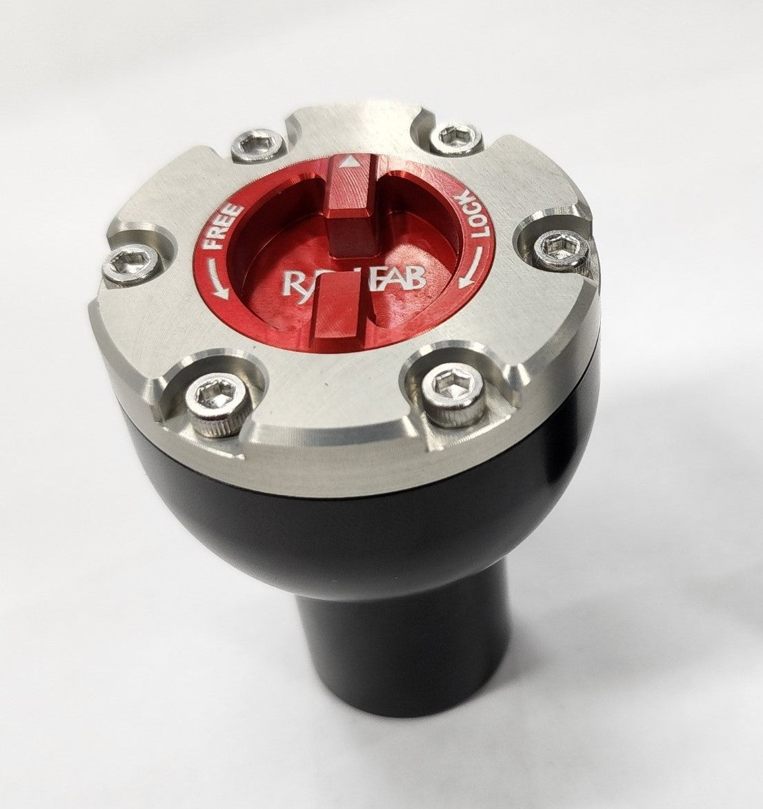 Large locking hub shift knob Black body Clear cap – RyDel Fab